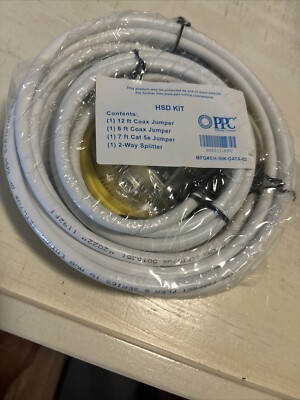 PPC, HSD kit, MFG# CH-SIK-DATA-02. Data Cable Kit Coax jumper 2-way ...