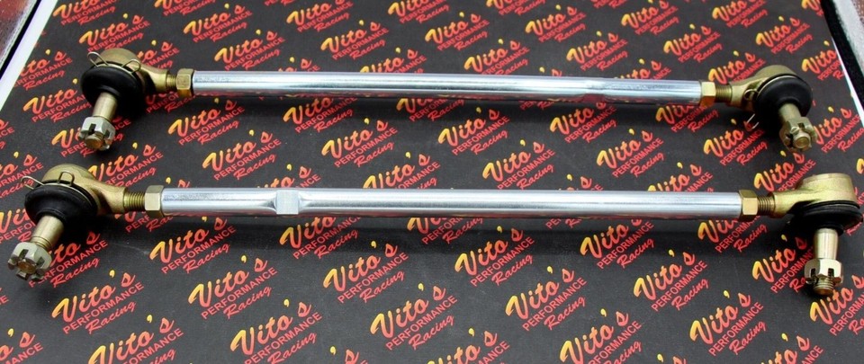 2 x NEW Vito's Yamaha Banshee SILVER tie rods + ball joints STOCK ...