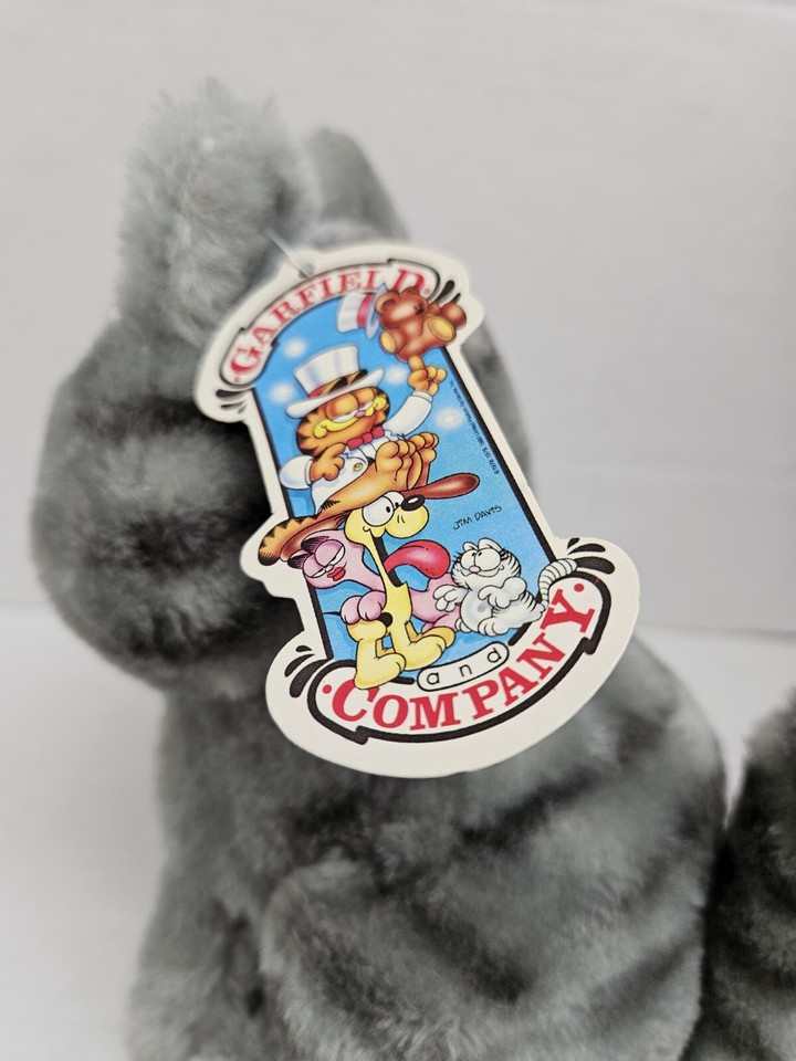 1978, 1983 Dakin Gray Nermal Cat Garfield 7” Plush Vtg Stuffed Animal ...