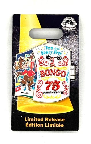 Disney Fun and Fancy Free 75th Anniversary Bongo Pin New in Plastic | eBay