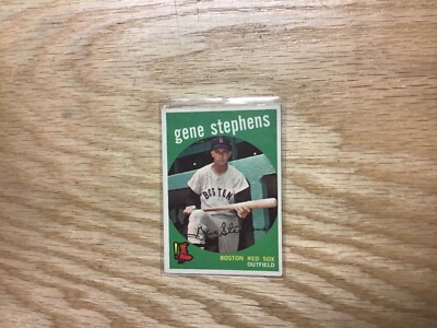 1959 Topps Baseball Gene Stephens Boston Red Sox Card #261 | eBay