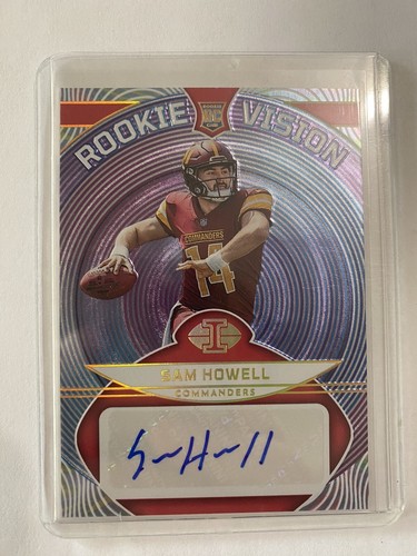 Sam Howell (RC) /25 Washington Commanders Autograph Rookie Vision Red ...