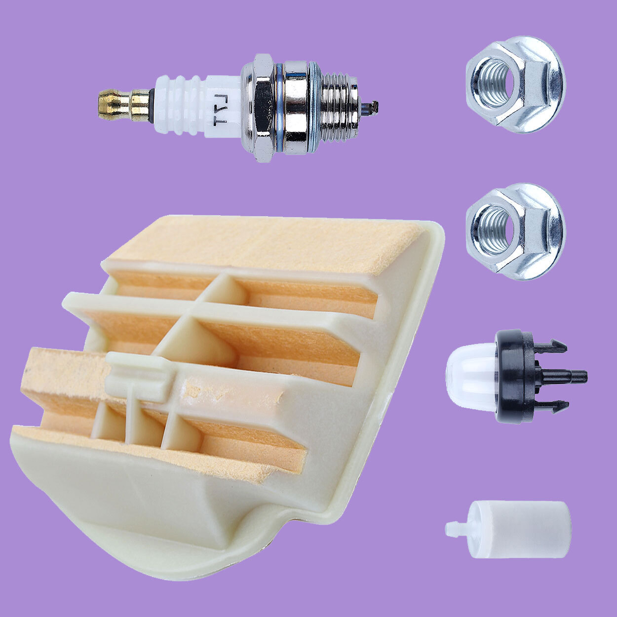 Air Filter Tune Up Kit For Husqvarna 445 450 Rancher 445E II Chainsaws ...