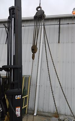 Cyclone Model 10 Ton Chain Hoist Fall 20' Drop CM 3661WVS | eBay