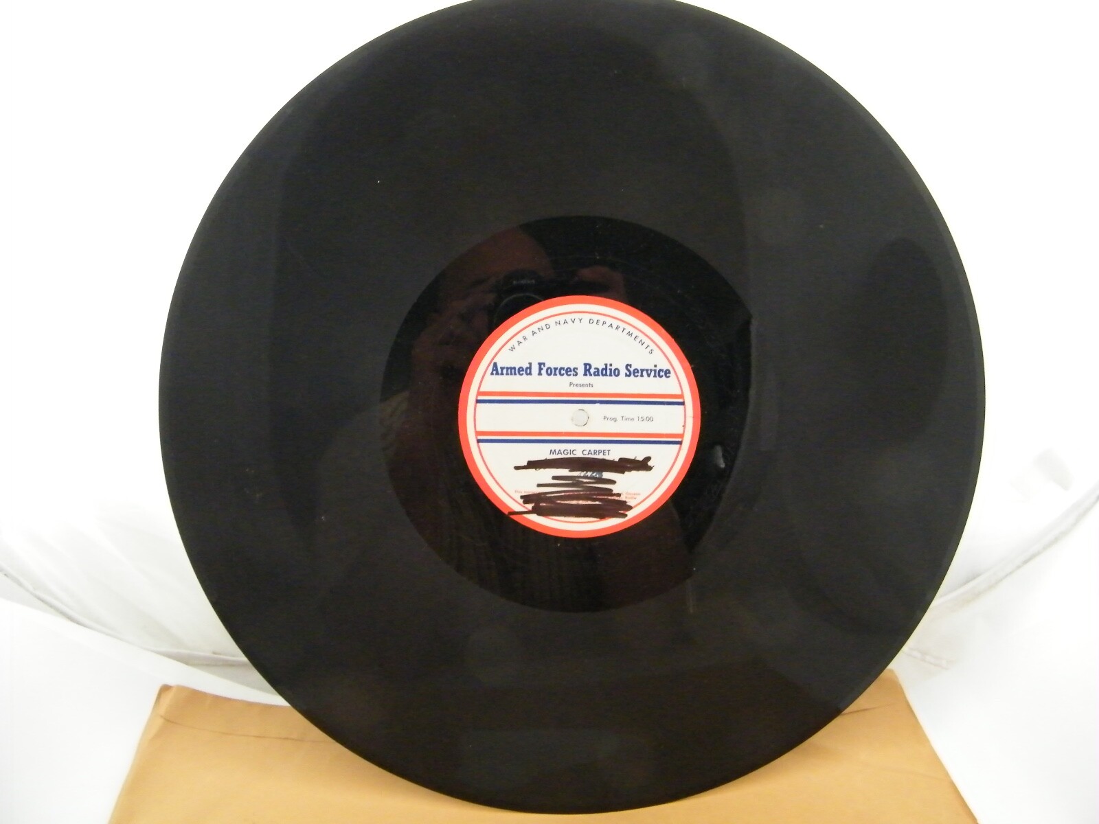 ARMED FORCES RADIO SERVICE AFRS 16" TRANSCRIPTION "MAGIC CARPET" | eBay