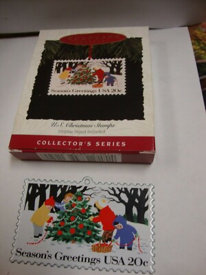 U.S.A. Christmas Stamps Season’s Greetings 1994 Hallmark Keepsake ...