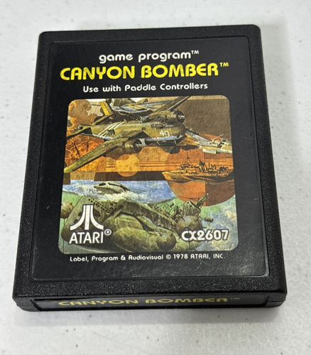 Atari 2600 Canyon Bomber Authentic 1978 Cartridge Only CX2607 Vintage ...