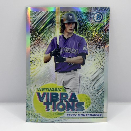 2022 Topps Bowman Baseball Benny Montgomery Virtuosic Vibrations Insert ...