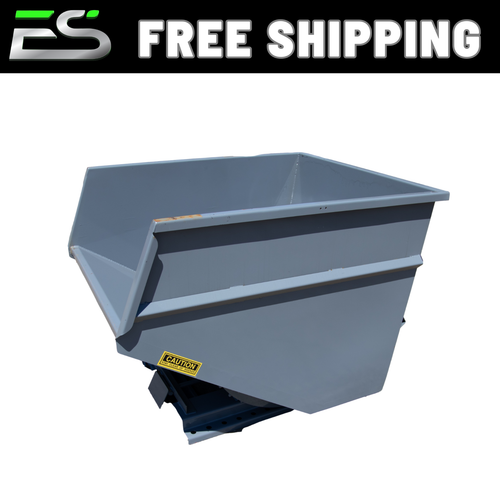 3 YD WRIGHT SELF DUMPING HOPPER- TRASH-DUMPSTER- RECYCLING HOPPER- FREE ...
