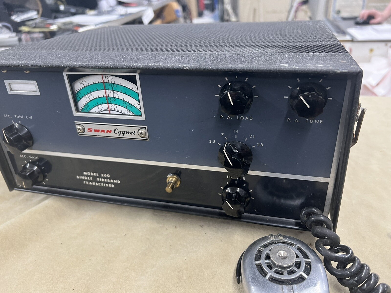 Swan Cygnet Model 260 HF Transceiver 10-80 Meters - Mic & Power Cord ...