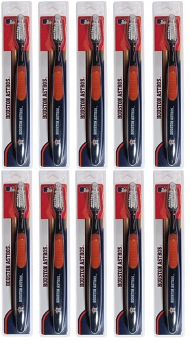 Wholesale Lot of 10 Houston Astros Adult Soft Toothbrushes MLB Baseball ...