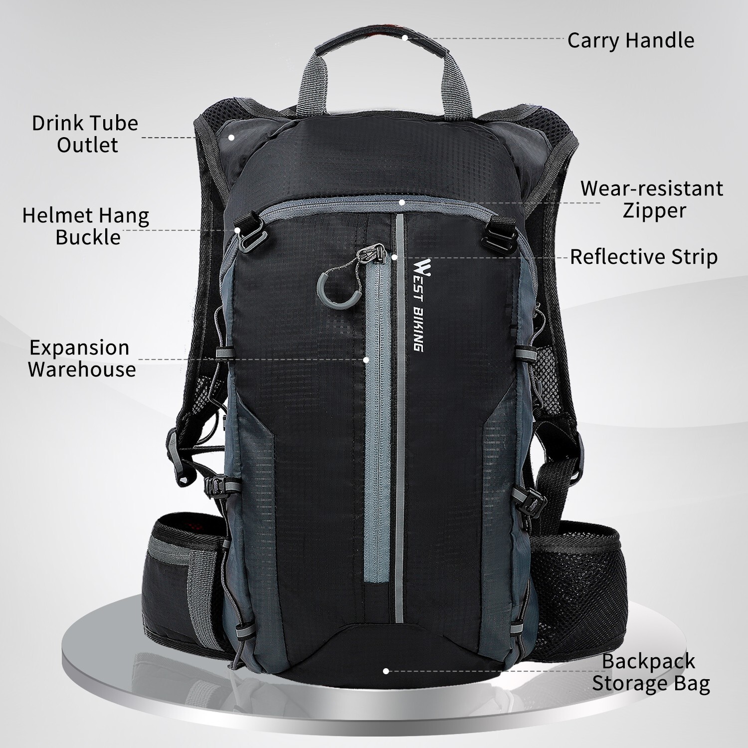 WEST BIKING 10L Waterproof Outdoor Sports Cycling MTB Road Bike ...