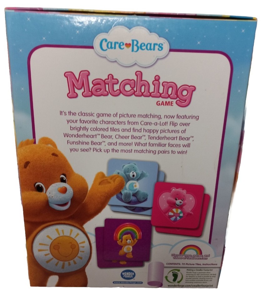 Care Bears Matching Game Kids Birthday Memory | eBay