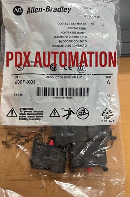 Sealed Allen Bradley 800FX01 Quantity of 10 Contact Block Catalog 800F ...