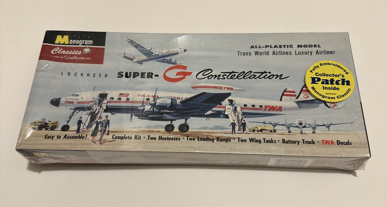 SEALED 1957 W/patch NEW Lockheed Super- G Constellation Model Kit ...