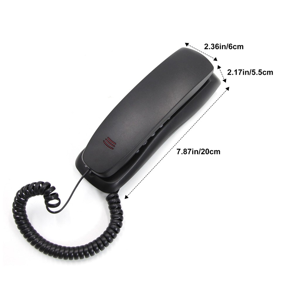 Telephone Desktop Corded Landline Mini Phone For Hotel Office Home Wall ...