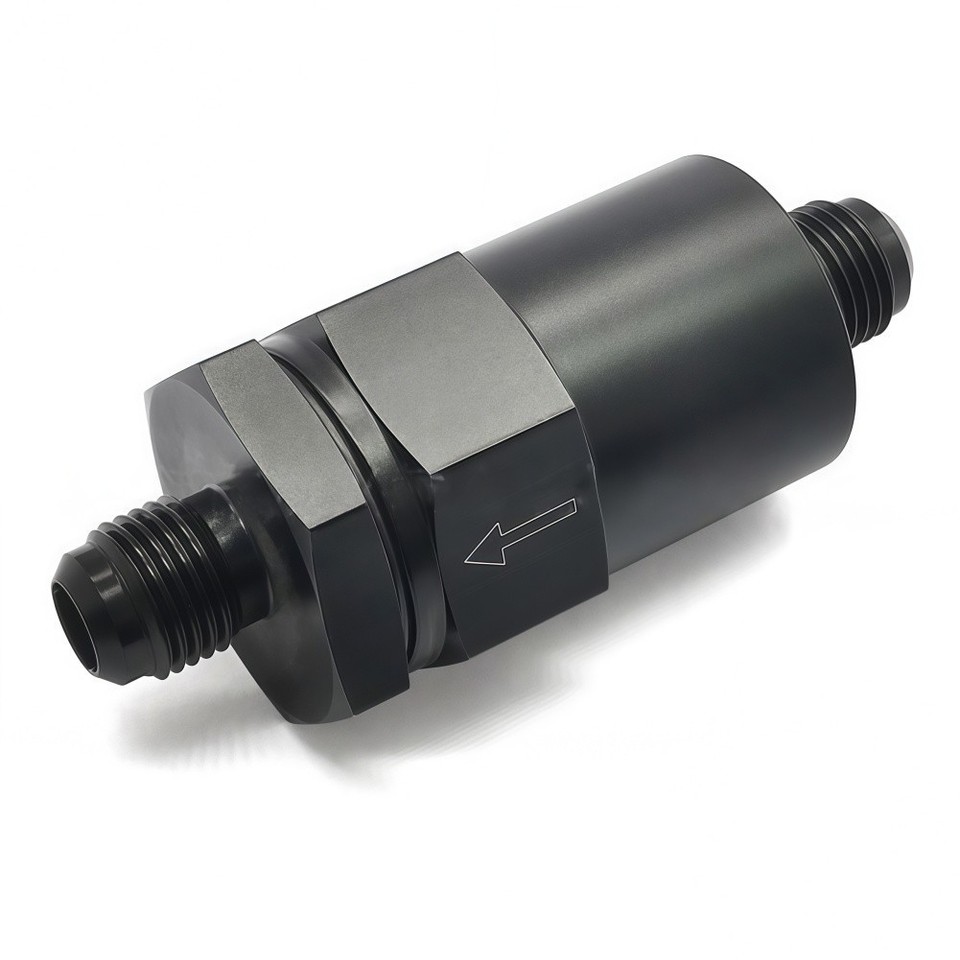 6AN Inline Filter 30 Um Filter For Tight Spaces 6061-T6 Aluminum For ...