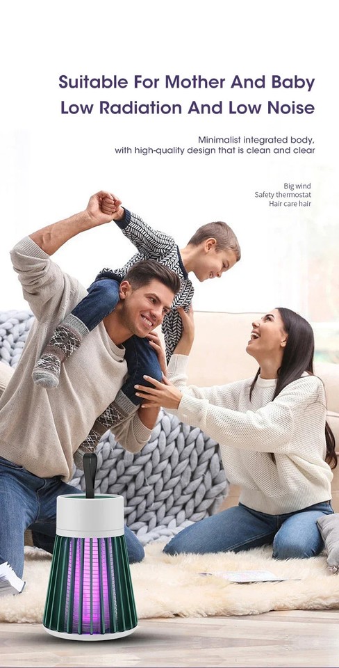 Electric LED Mosquito Killer Lamp Fly Trap Insect Bug Zapper Catcher UV ...