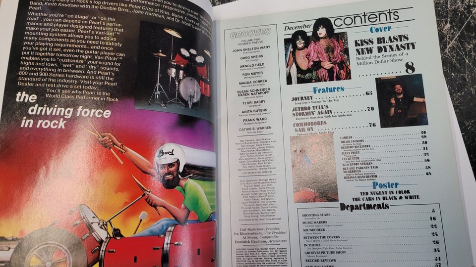 NO POSTER GROOVES MAGAZINE #18 DEC 1979 KISS DYNASTY PAUL COVER | eBay