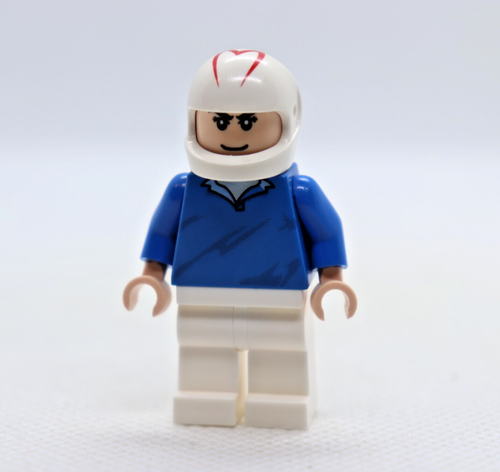Speed Racer BLUE Shirt 8158 Speed Racer Helmet LEGO® Minifigure Mini ...