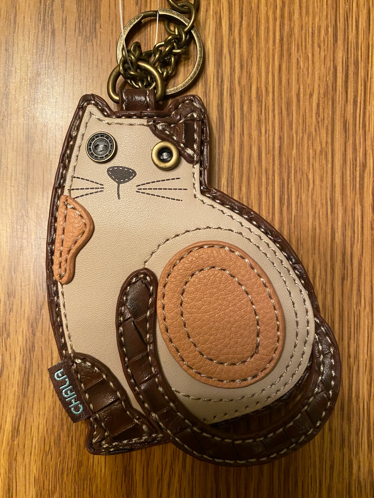 CHALA - CAT KEY FOBS - 7 CHOICES!! Coin Purse on the Back NEW: BLACK ...