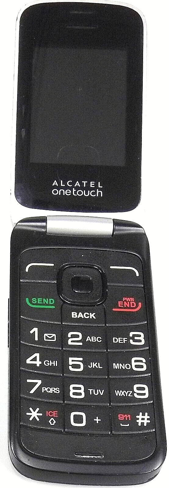 Alcatel OneTouch Retro 2017B - Black and Silver ( Boost Mobile ) Flip ...