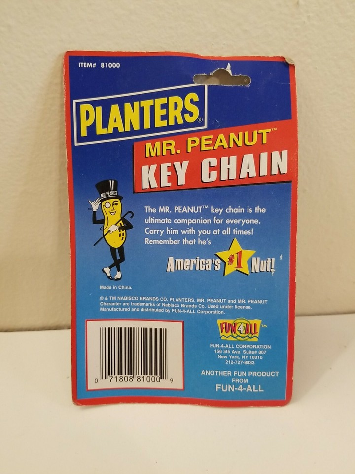 VINTAGE FUN 4 ALL PLANTERS MR. PEANUT KEY CHAIN BRAND NEW SEALED | eBay