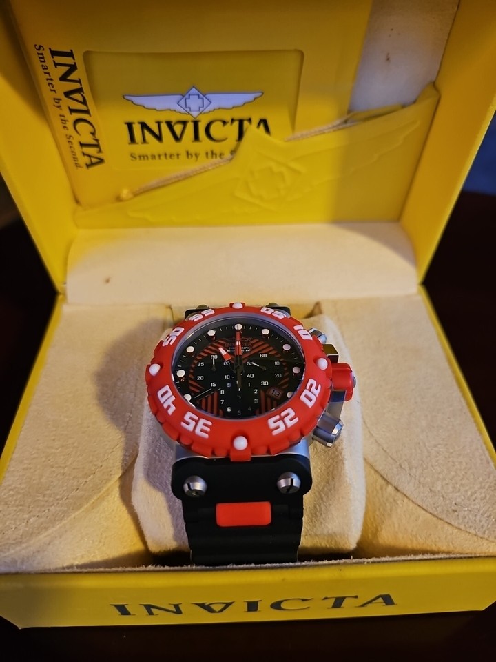 Invicta Mens Subaqua Nitro Red Model 10037 #17 | eBay
