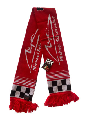 Michael Schumacher Scarf: Knitted Michael Schumacher F1 World Champion ...