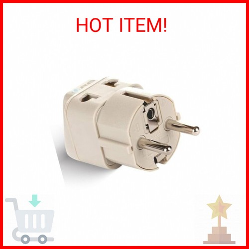 OREI European Power Adapter Plug, Perfect for Travel To Europe, Germany ...