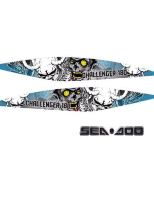 GRAPHIC CHALLENGER 18 180 1800 set SEADOO STICKERS decals vinyl wrap ...