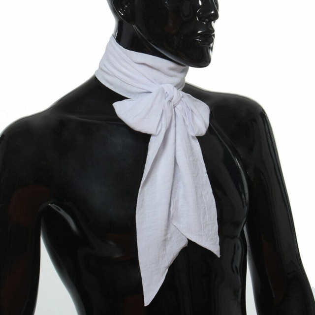 Medieval Men Long Regency Ascot Tie Renaissance Neckerchief Victorian ...