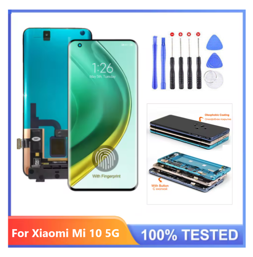 For Xiaomi Mi 10 5G Original LCD Display Touch Screen Digitizer ...