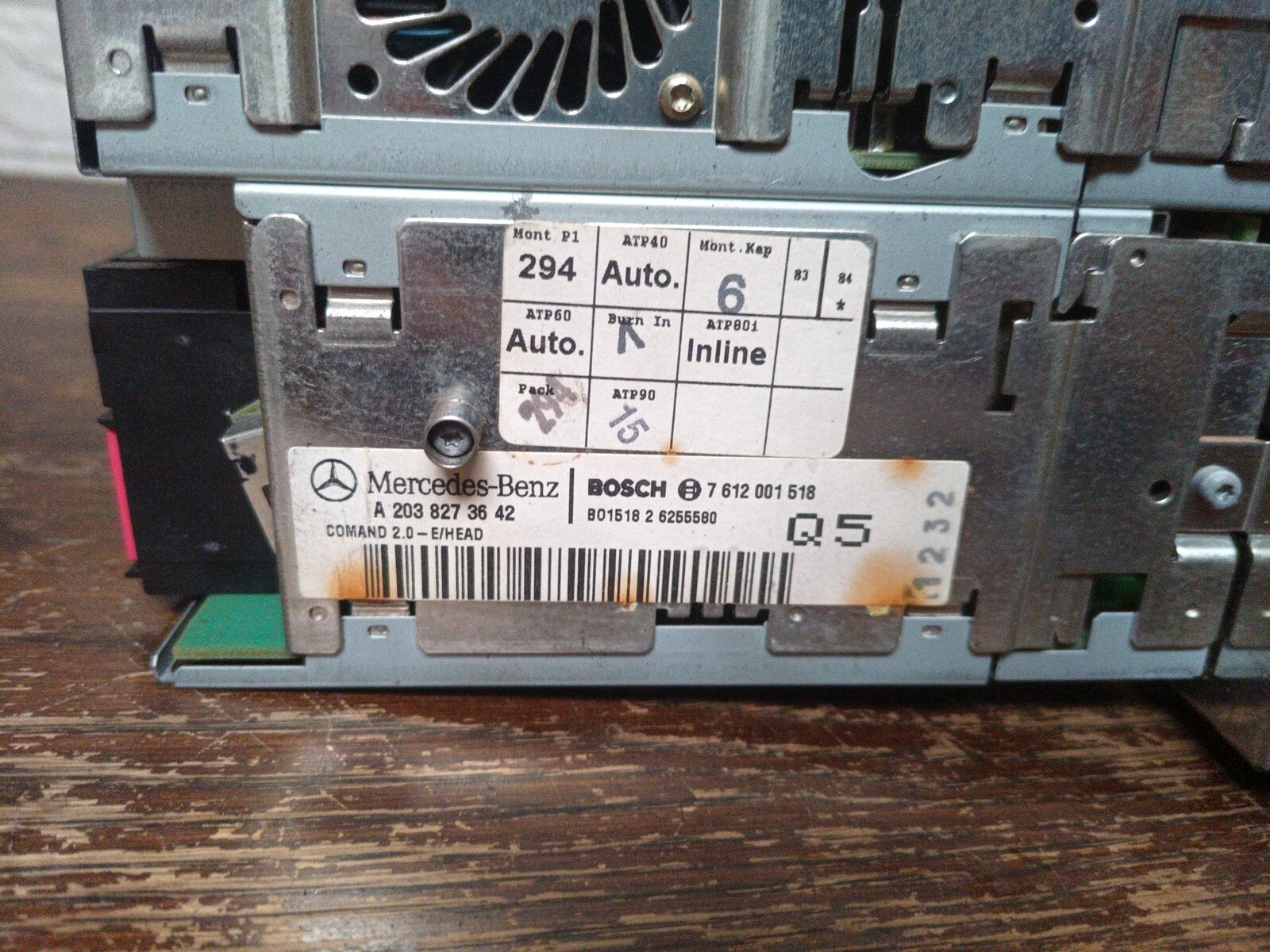 MERCEDES CLK W203 W209 RADIO STEREO CD SAT NAV PLAYER COMAND 2.0 ...