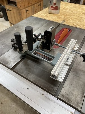 Cast Iron Delta mortise tenon Tenoning Jig For Table Saw | eBay UK