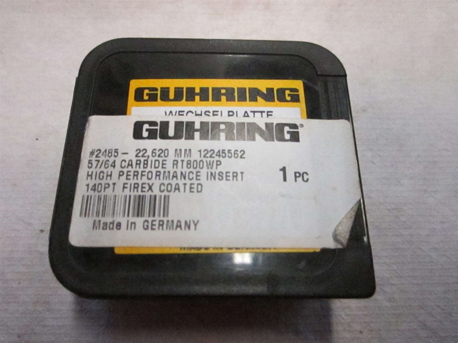 Guhring 02485 57/64" Firex Coated RT800WP 140° High Perforation Drill ...