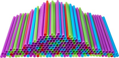 Drinking Straws 250 PK BPA-Free Multi-Colored Disposable Plastic Straws ...