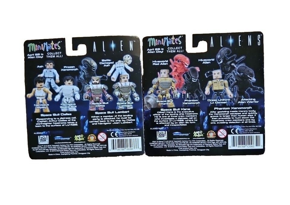 NIP Minimates ALIEN Lot Of (4) Phantom Xenomorph/Space Suit Kane/Dallas ...