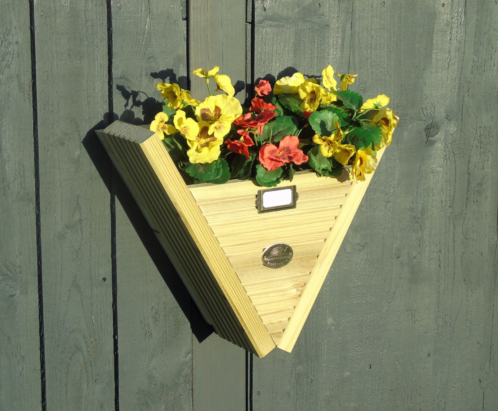 Hanging Basket Herb Treated Planters Pots Triangle Boxes Vertical ...