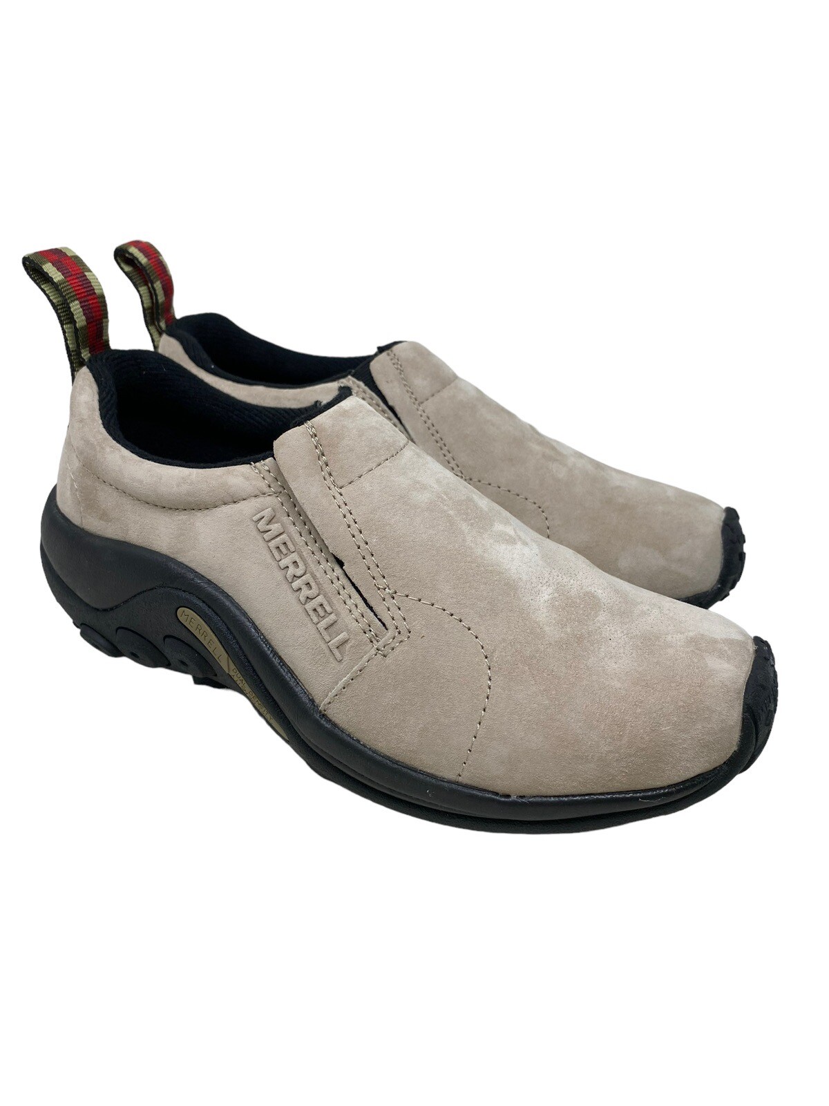 MERRELL WOMENS JUNGLE MOC TAUPE BEIGE SLIP-ON LEATHER… - Gem