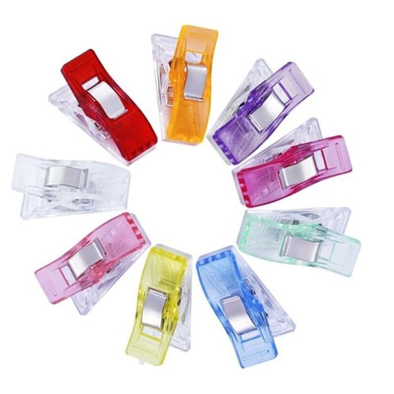 50Pcs Colorful Sewing Craft Quilt Binding Sewing Clips Plastic Clips ...