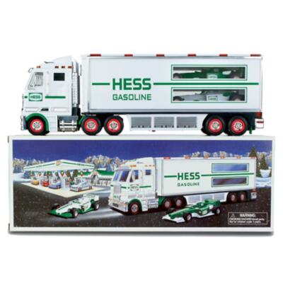 2003 Hess Gasoline Hess Truck with Racecars 14" - NEW IN BOX!! | eBay