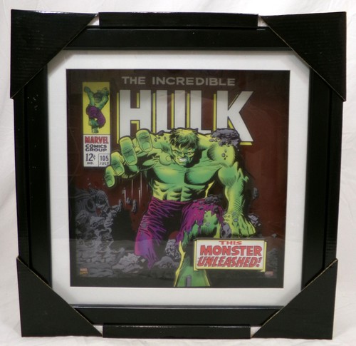 Silver Buffalo Marvel Hulk This Monster Unleashed Comic 3D Shadow Box ...
