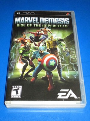 Sony PSP EA Marvel Nemesis Rise of the Imperfects Fighting Video Game w ...