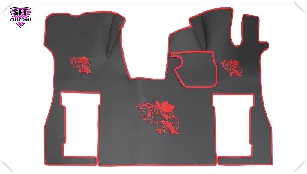 SCANIA S SERIES SET OF FLOOR MATS DASH MATS SMOOTH WITH EMBROIDERY ...