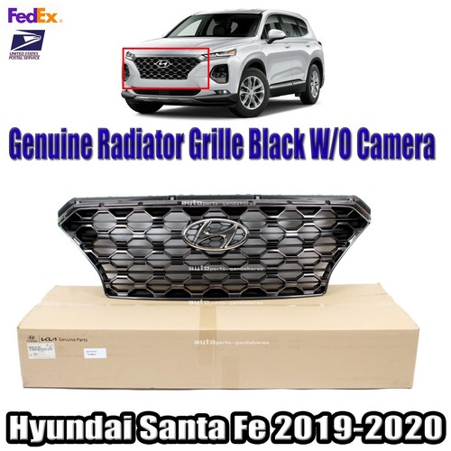 Genuine 86350S1100 Radiator Grille Black W/O Camera For Hyundai Santa ...