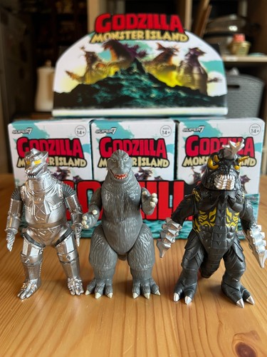 Super 7 ReAction 3.75'' Godzilla Monster Island Blind Box Mechagodzilla ...
