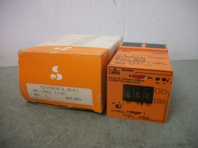 SYRELEC CURRENT/VOLTAGE RELAY LMR2 110VOLT NIB | eBay