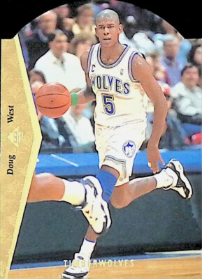 1994-95 Upper Deck SP Die Cuts NBA Minnesota Timberwolves Doug West ...