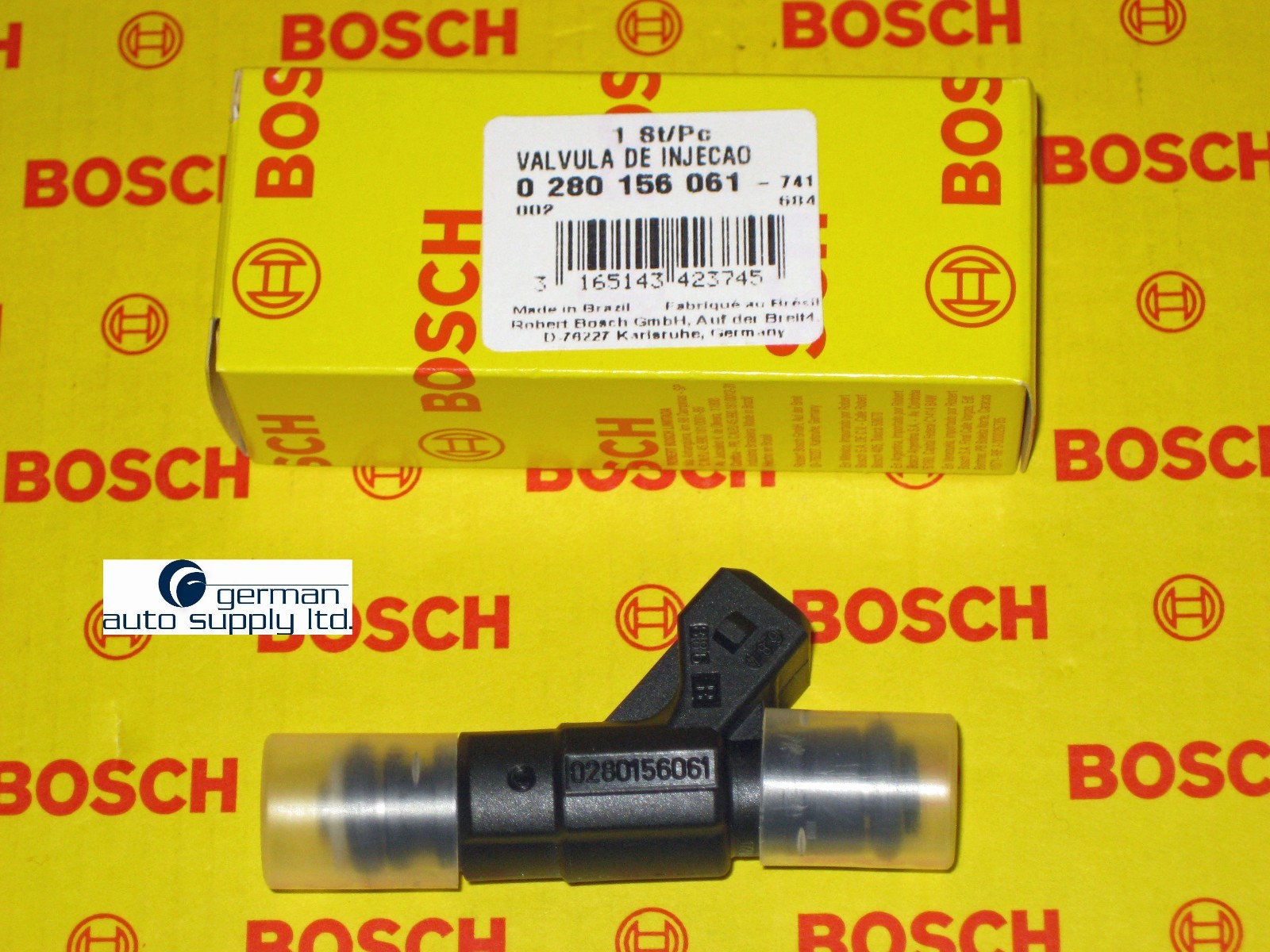 Audi - Volkswagen 4 Piece Fuel Injector Set - BOSCH - 0280156061, 62678 ...